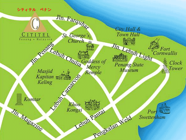 シティテル ペナン(CITITEL PENANG) 地図・アクセス【楽天トラベル】