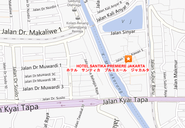 ホテル サンティカ プレミア スリピ ジャカルタ(HOTEL SANTIKA PREMIERE SLIPI JAKARTA) 地図・アクセス ...