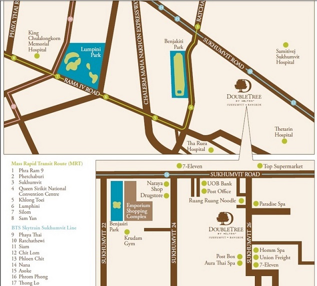 ダブルツリー バイ ヒルトン ホテル スクンビット バンコク(DOUBLETREE BY HILTON HOTEL SUKHUMVIT ...