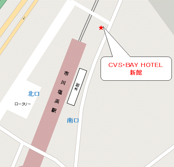 CVS・BAY HOTEL新館（CVS・ベイホテル新館） 地図・アクセス【楽天トラベル】