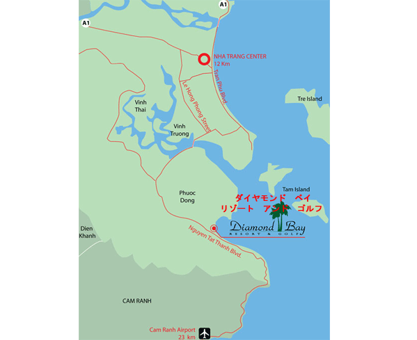 ダイヤモンド ベイ リゾート アンド スパ(DIAMOND BAY RESORT AND SPA) 地図・アクセス【楽天トラベル】