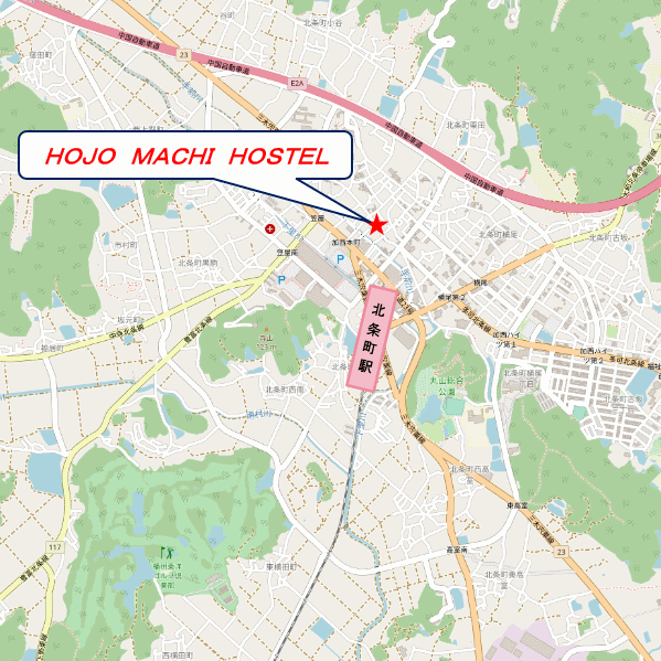 HOJO MACHI HOSTEL 地図・アクセス【楽天トラベル】