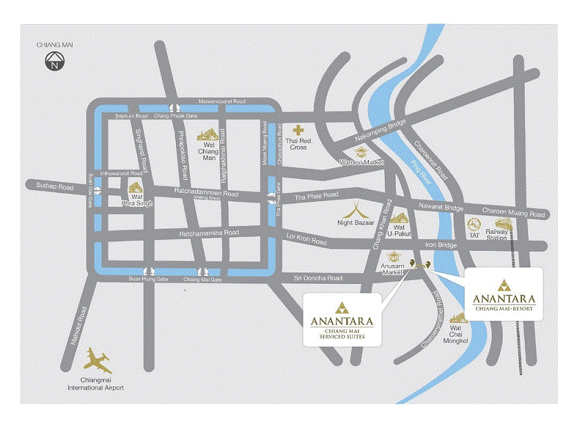 アナンタラ チェンマイ リゾート アンド スパ(ANANTARA CHIANG MAI RESORT AND SPA) 地図・アクセス【楽天トラベル】