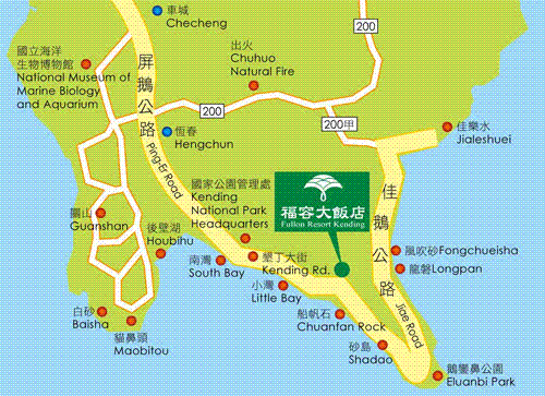 フーロンホテル墾丁館（福容大飯店Kenting店）(FULLON RESORT KENDING) 地図・アクセス【楽天トラベル】